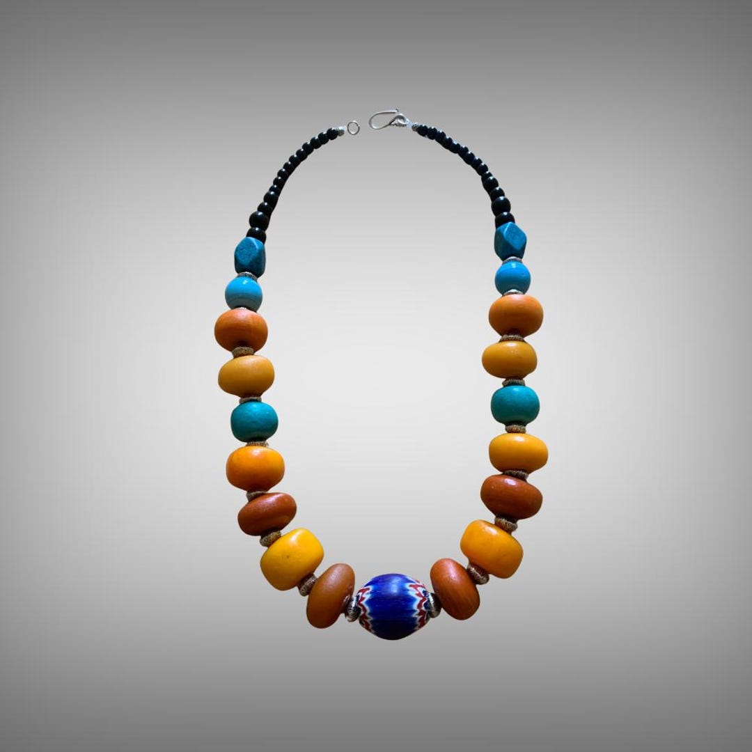 Antique Berber Necklace: Moroccan Amazigh Tribal Jewelry, Boho Ethnic ...