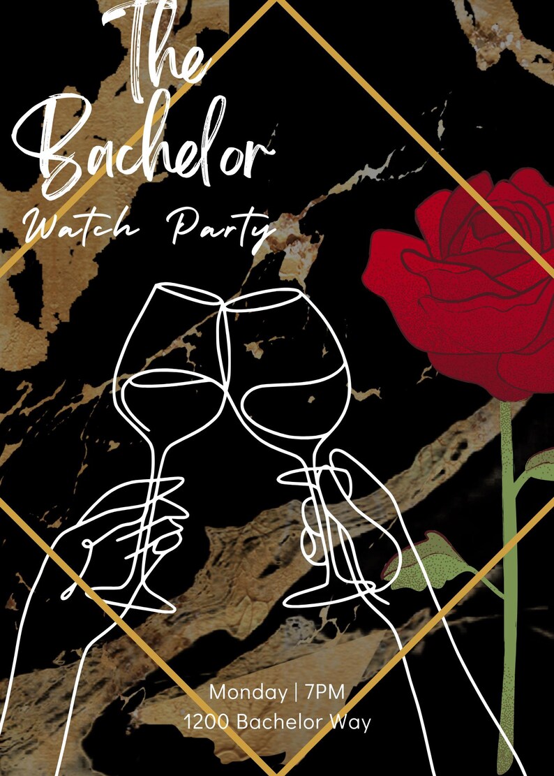 The Bachelor Watch Party - Etsy