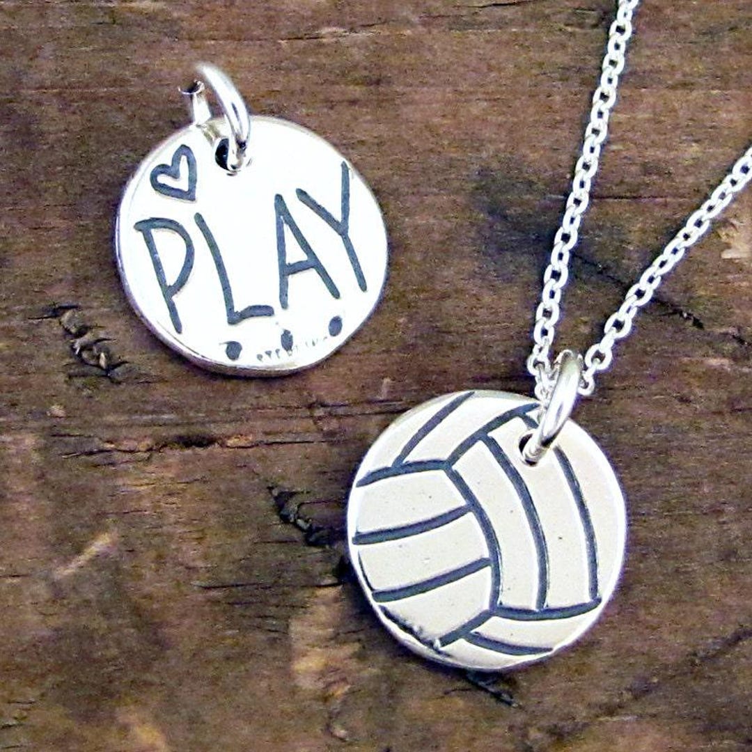 Volleyball Jewelry | Volleyball Charm Necklace | Gift for Player or ...