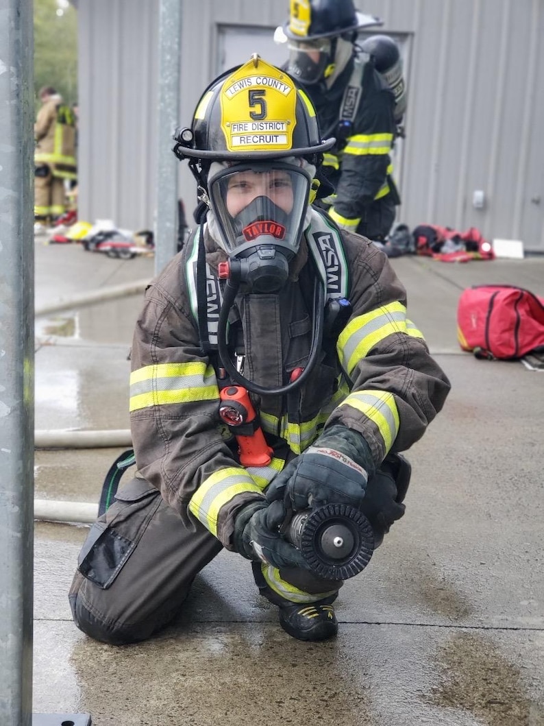 Firefighter SCBA Name Label | MSA G1 Mask Sticker | Reflective ...