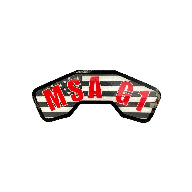 Firefighter SCBA Name Label | MSA G1 Mask Sticker | Reflective ...