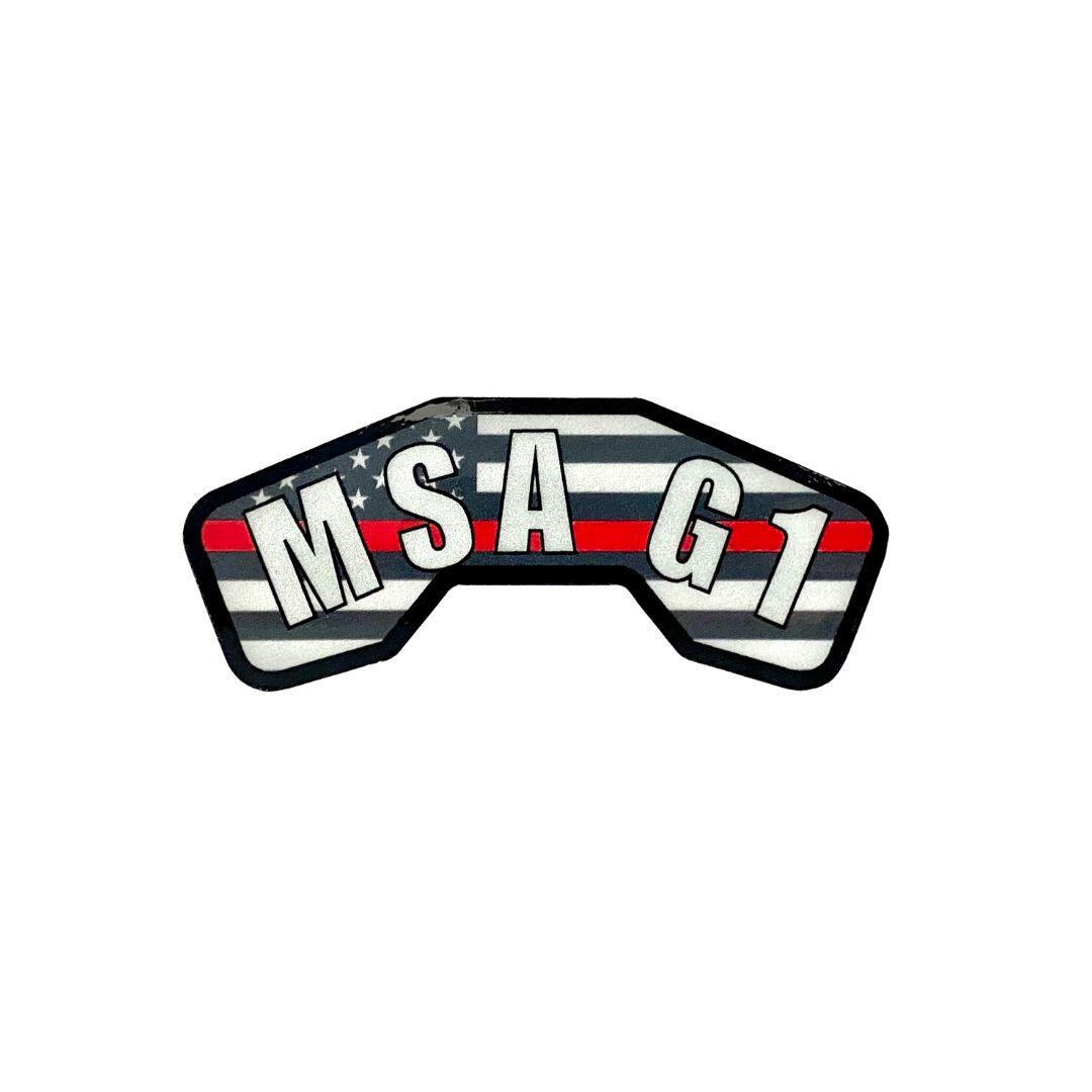 Firefighter SCBA Name Label | MSA G1 Mask Sticker | Reflective ...