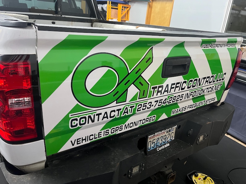 Custom Reflective Tailgate Graphics | Custom Truck Tailgate Decal ...