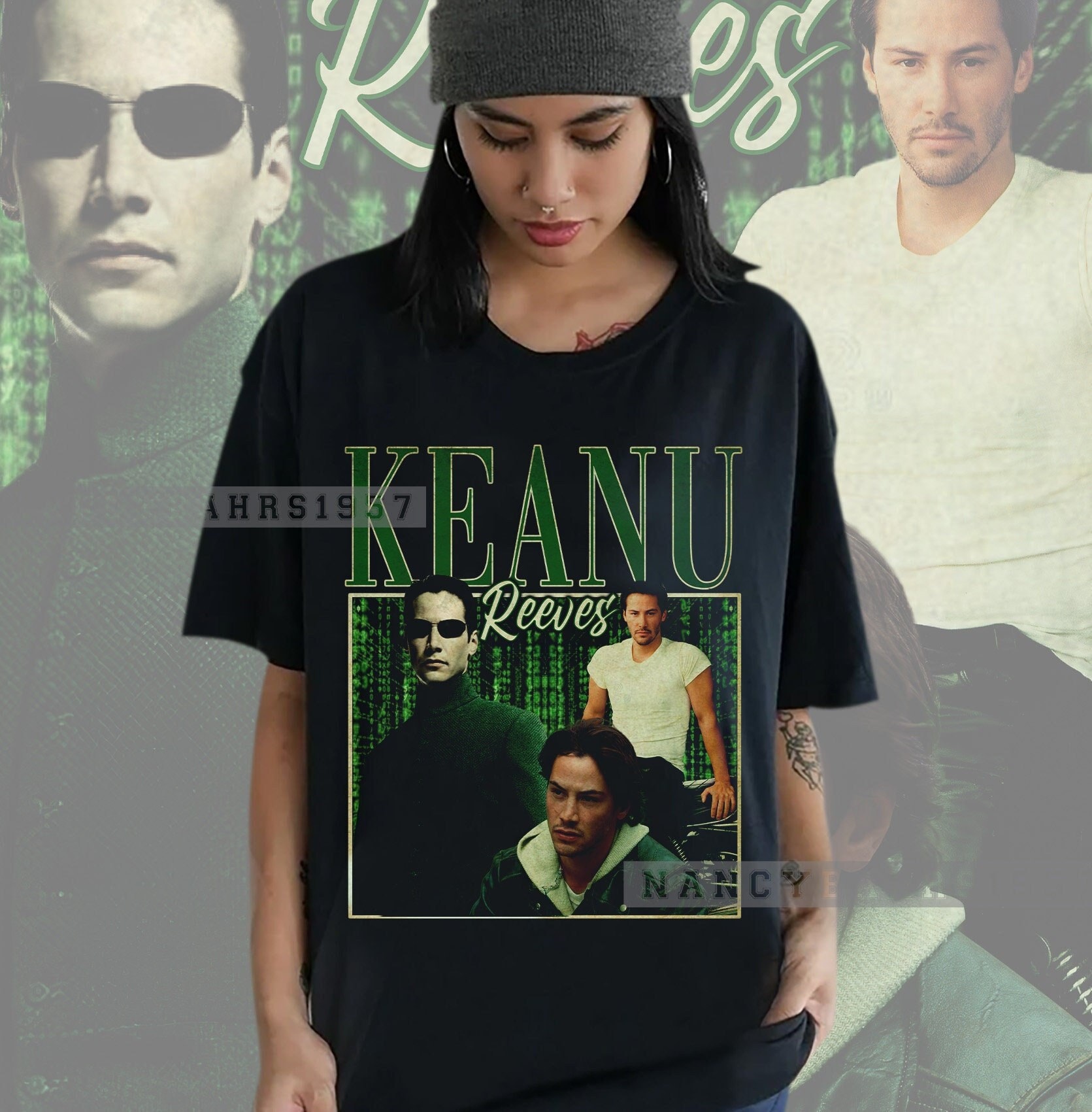 Keanu Reeves T-Shirt, Action Movie Fans Graphic Tee Designed & Sold By ...