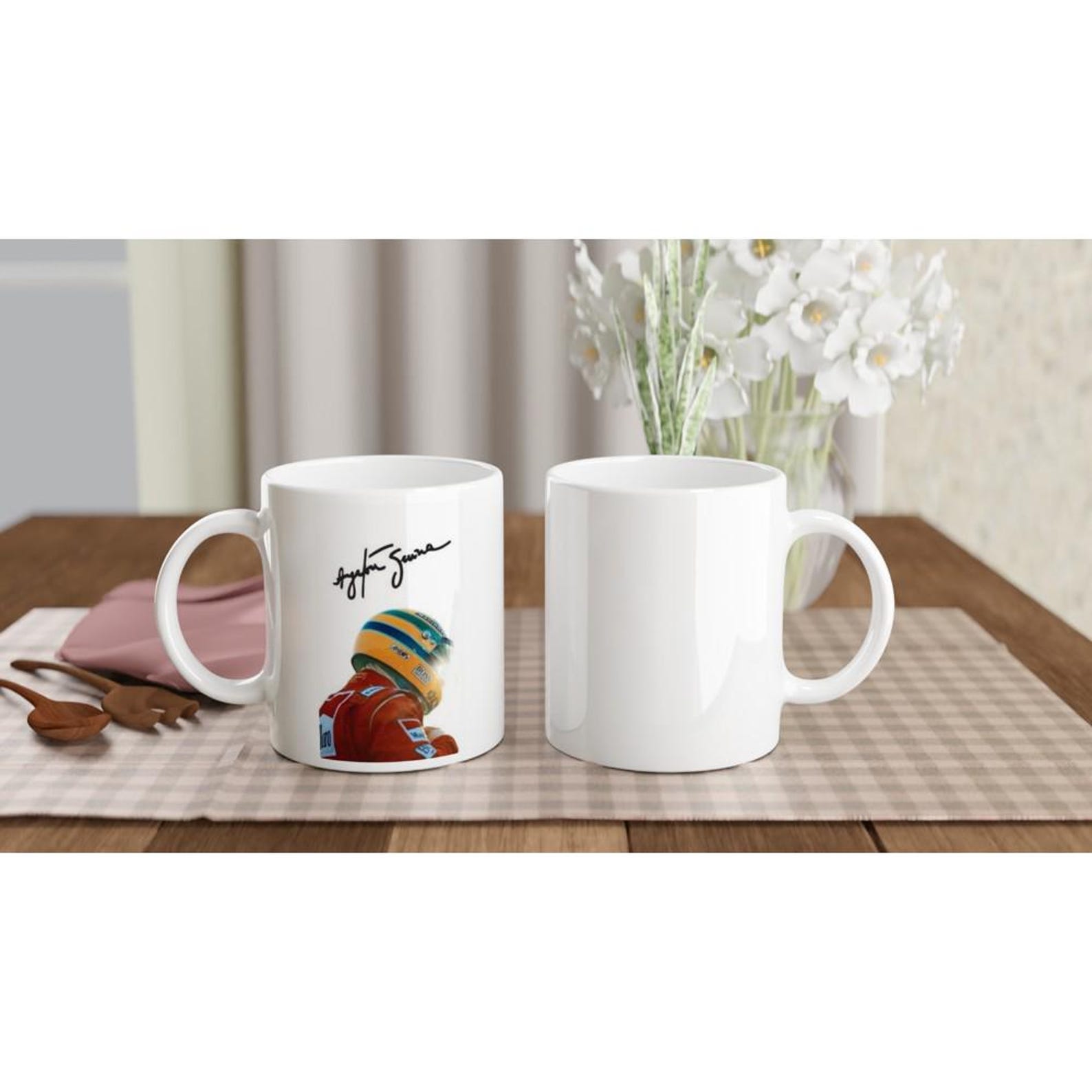 Ayrton Senna Mug - 11oz Cup for Automotive Fans - Etsy