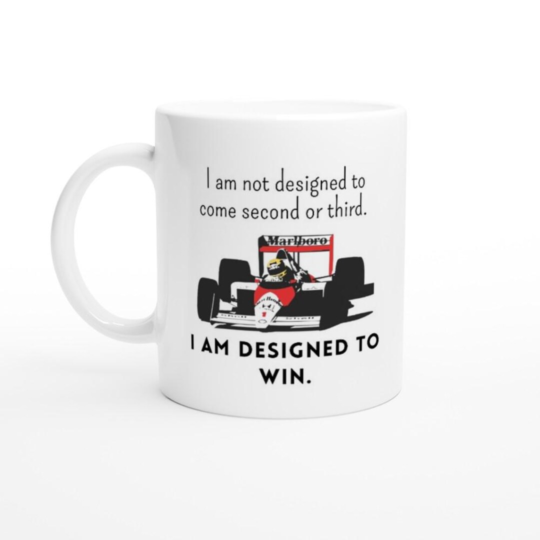 Ayrton Senna Mug - Inspirational Quote - Perfect Gift for Automotive ...