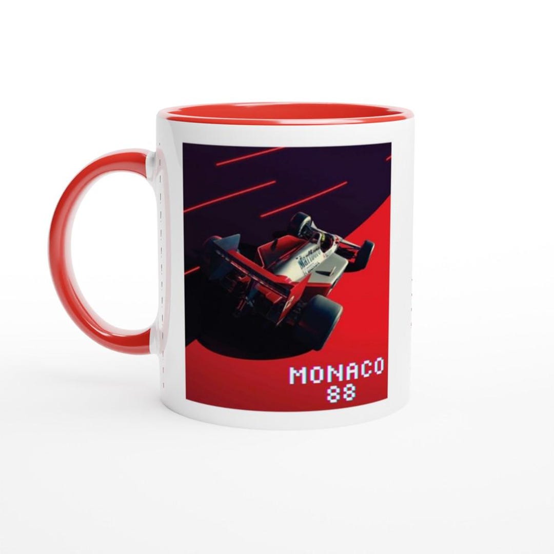 Ayrton Senna 1988 Monaco GP Mug | 11oz Ceramic Formula 1 Gift - Etsy