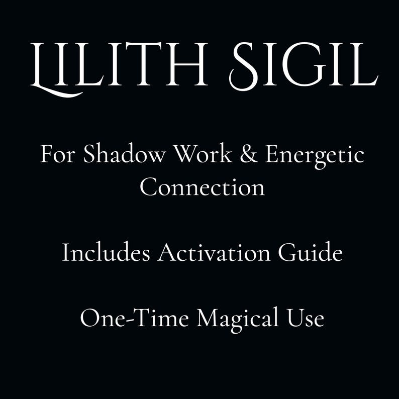 Lilith Sigil — Hand-drawn Occult Symbol - Etsy