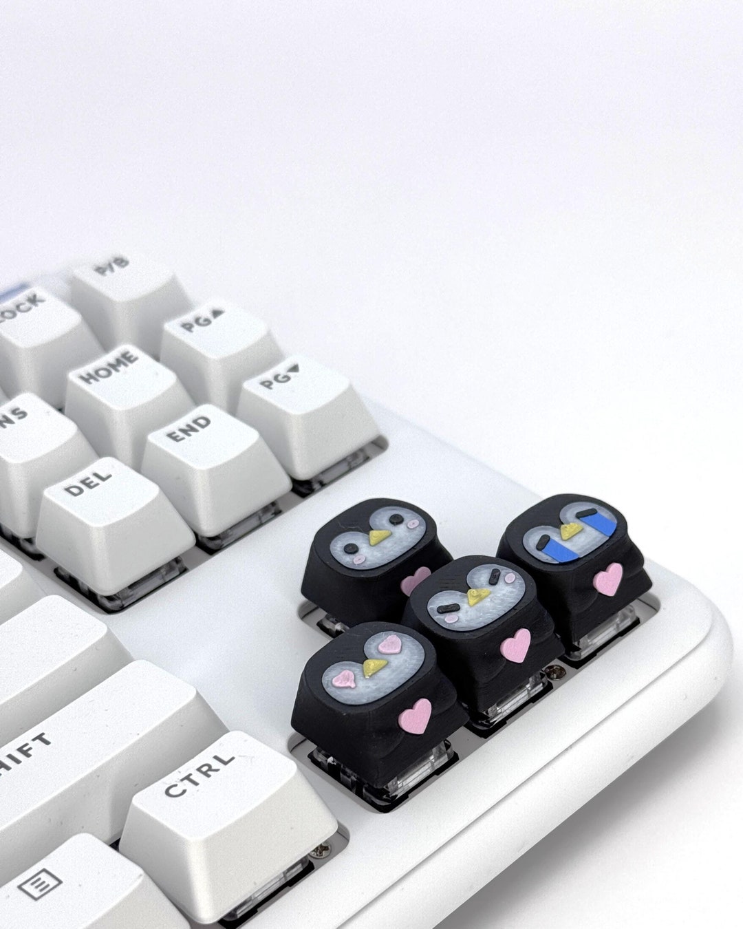 Cute Penguin Keycaps, Keycaps With Case, Igloo Keycap Case, Adorable ...