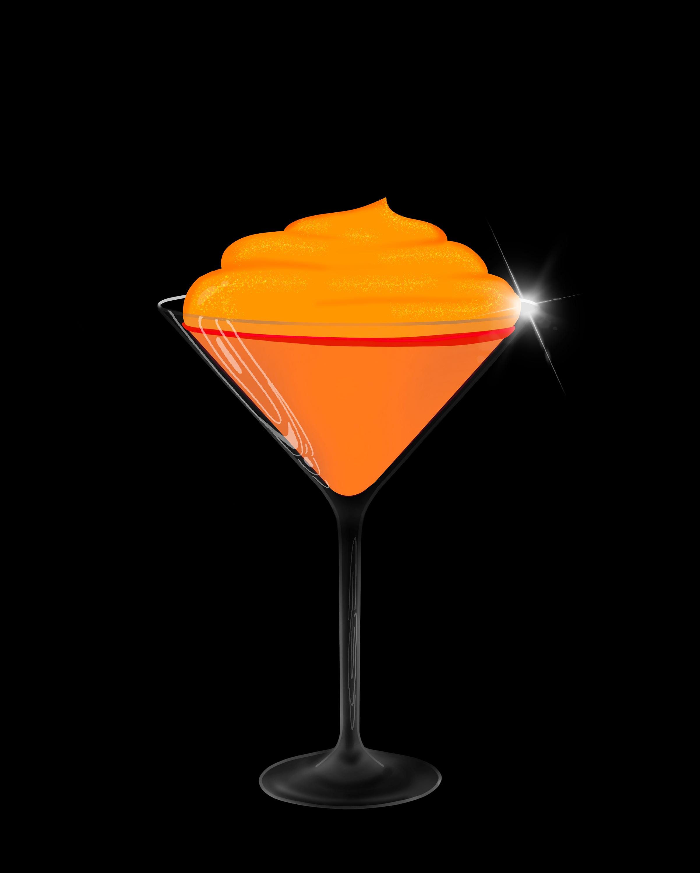 Peach Bellini Cocktail Bar Sign With Ingredients - Gradient - Etsy