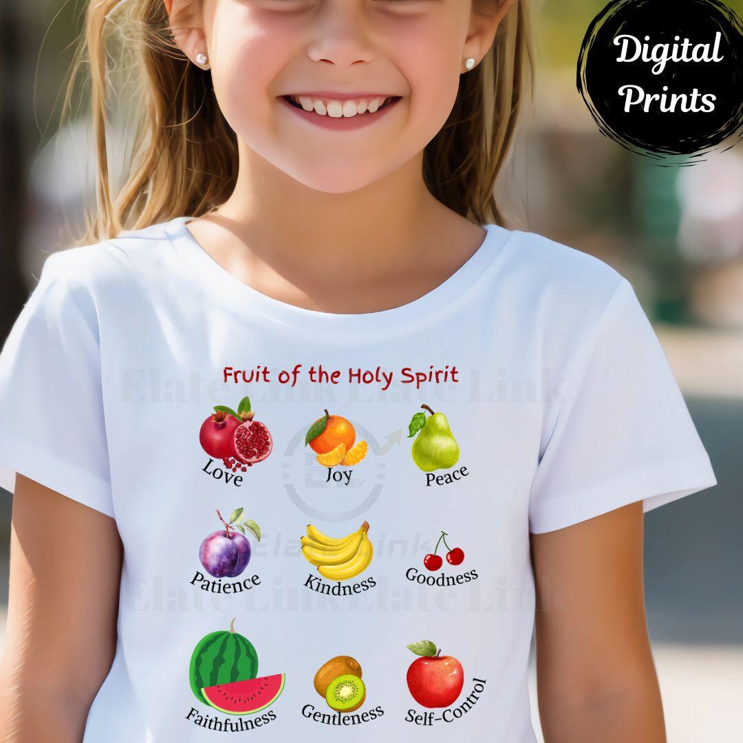 Fruit of the HOLY SPIRIT, Christian Merch , PNG, Sublimation (digital ...