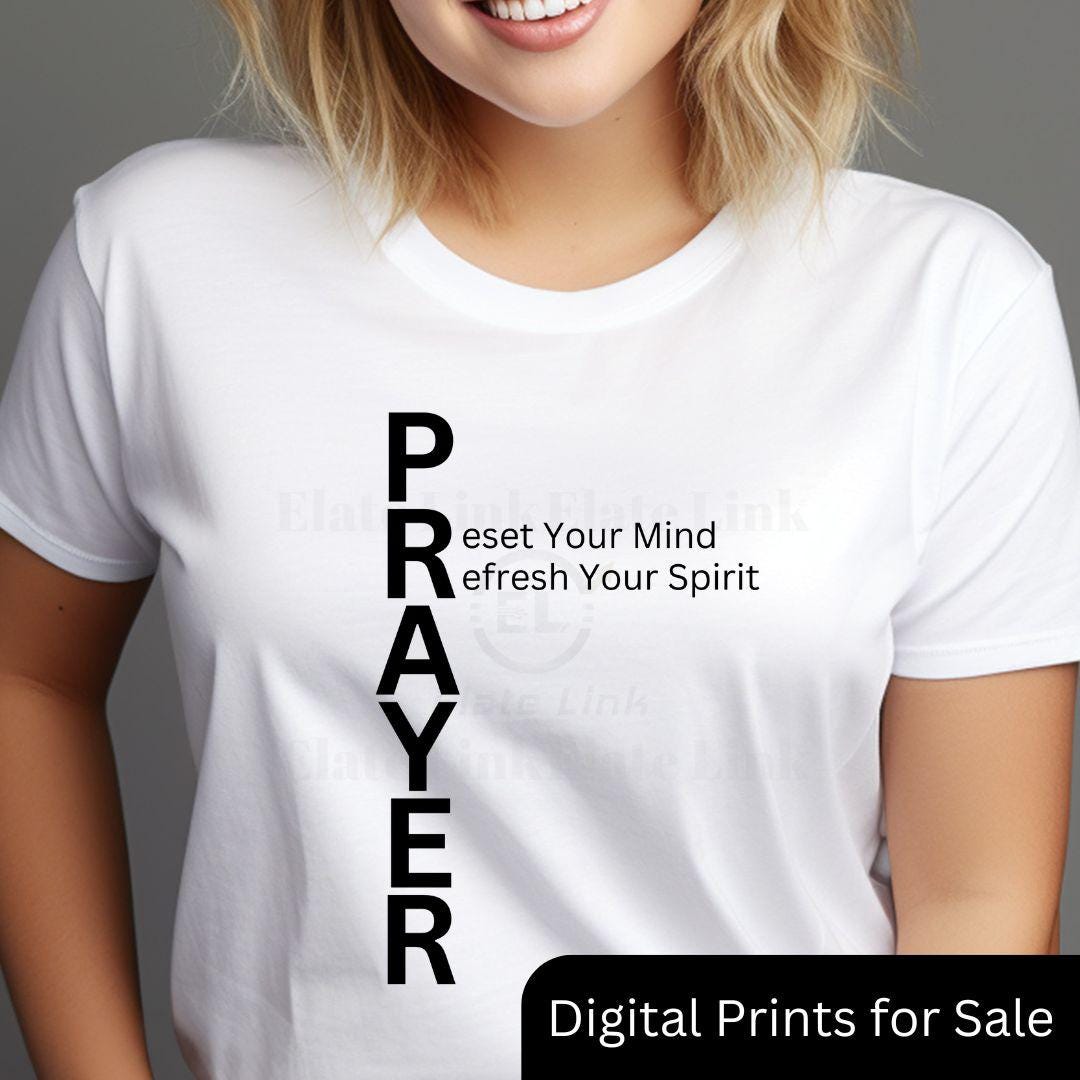Prayer Design PNG: Christian Inspirational Art (digital Download) - Etsy