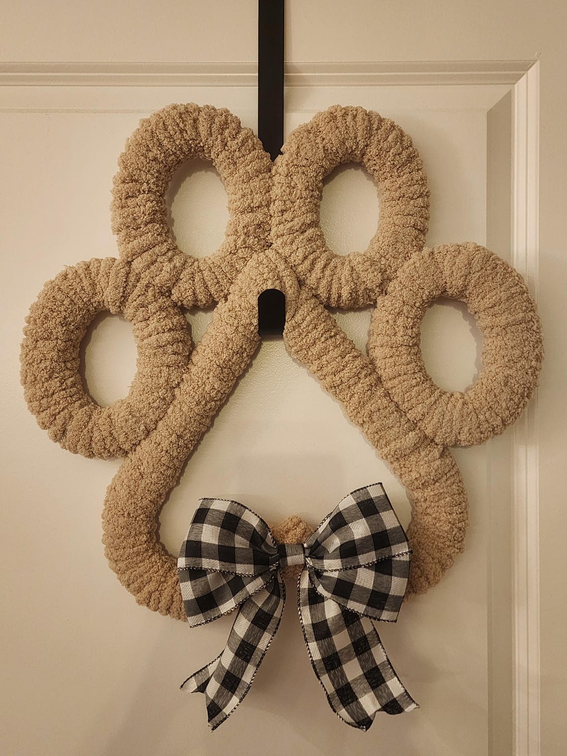 Paw Print Wreath, Dog Paw Wreath, Paw Print Decor - Etsy
