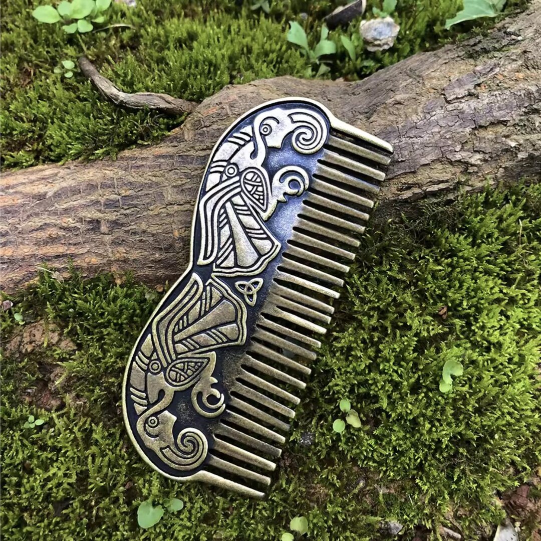 Norse Odin Raven Beard Comb: Stainless Steel Viking Hair Tool - Etsy UK