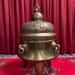 Large Brass Turkish Brazier With Cast Brass Figural Indian Chain - 2'-3 ...