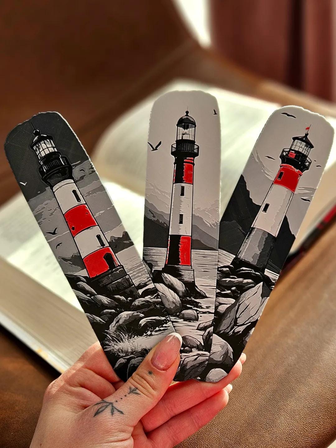 Lighthouse Bookmarks: Coastal Nautical Set, 3D Printed - Etsy