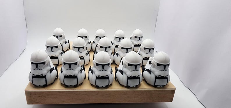 3D Printed Clone Trooper Black & White Duck: Star Wars Cruise Jeep Dash ...