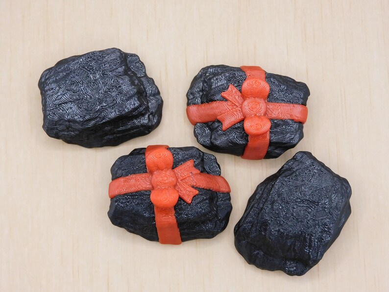 3D Printed Lump of Coal|funny Christmas Gift, Naughty List Gag Gift ...