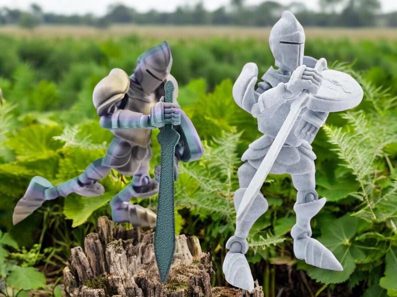Posable Knight Action Figure: 3D Printed Medieval Figurine - Etsy