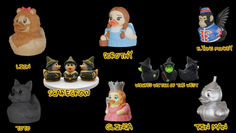 Flying Monkey Duck Bath Toy Shelf Decoration Desk Display Item ...