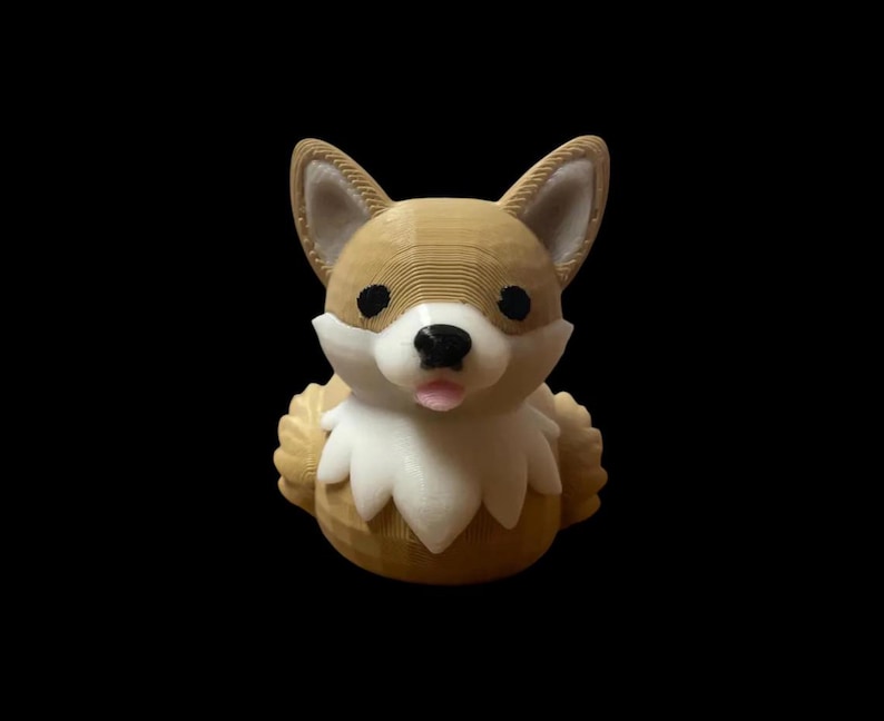 Corgi Duck Figurine Animal Hybrid Statue Decoration Desk Ornament Small ...