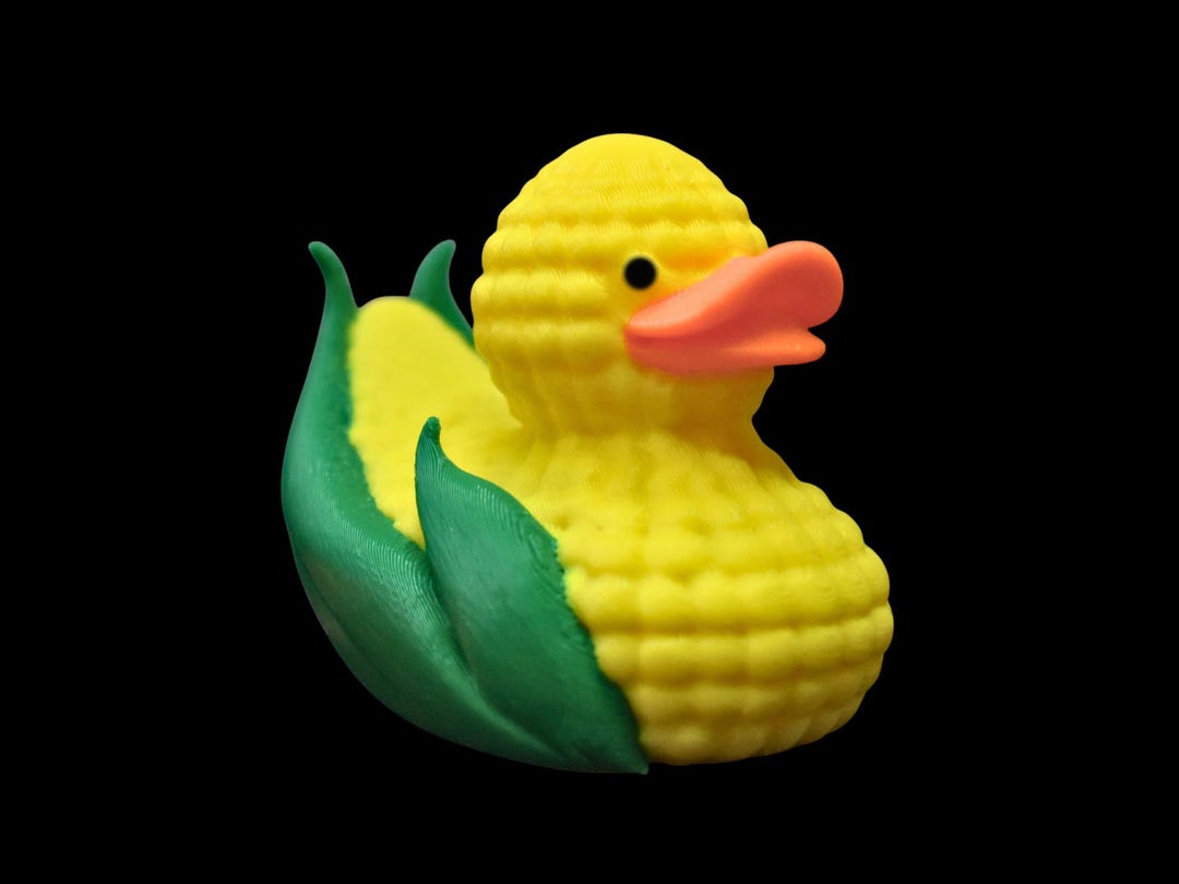 Corn Duck Desk Decor Idea for Office Workspace Gift Yellow Duck Bath ...