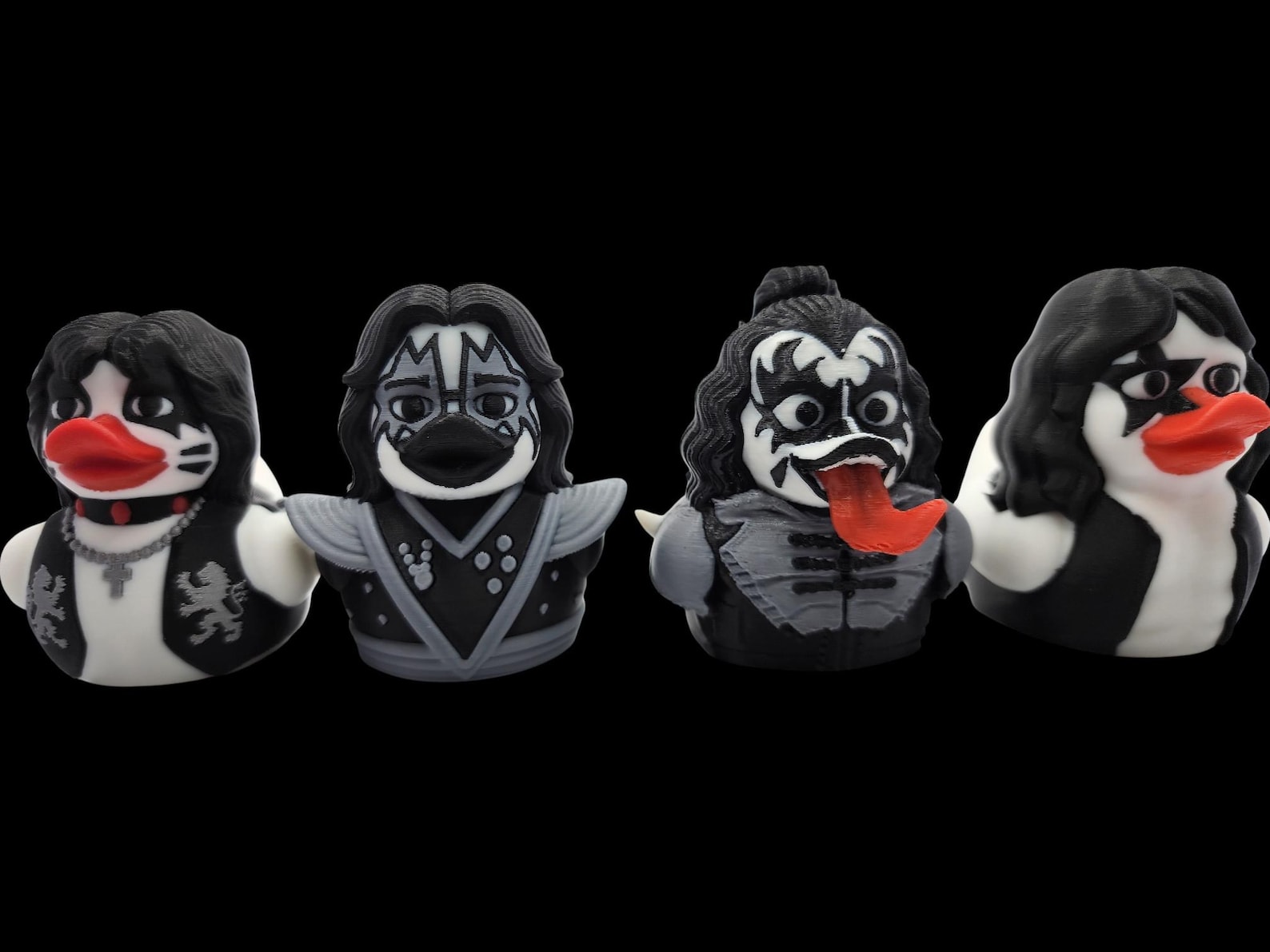 Kiss Duck Figurine Display Item for Collector Music Gift for Fan Band ...
