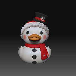 Duck Snowman Figure Holiday Decoration Winter Display Christmas Duck ...