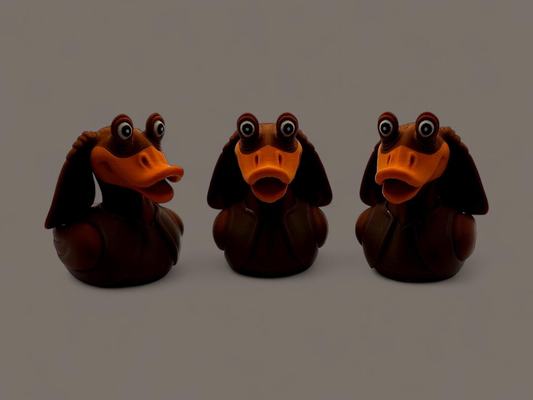 Jar Jar Binks Duck Bath Toy Car Decoration Desk Display Star Wars ...
