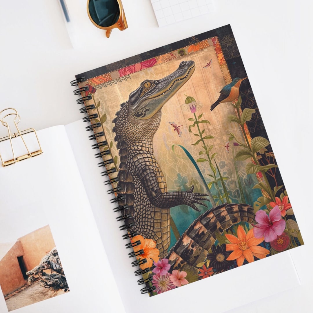 Tropical Alligator Journal, Spiral Notebook - Ruled Line, Dream Journal ...