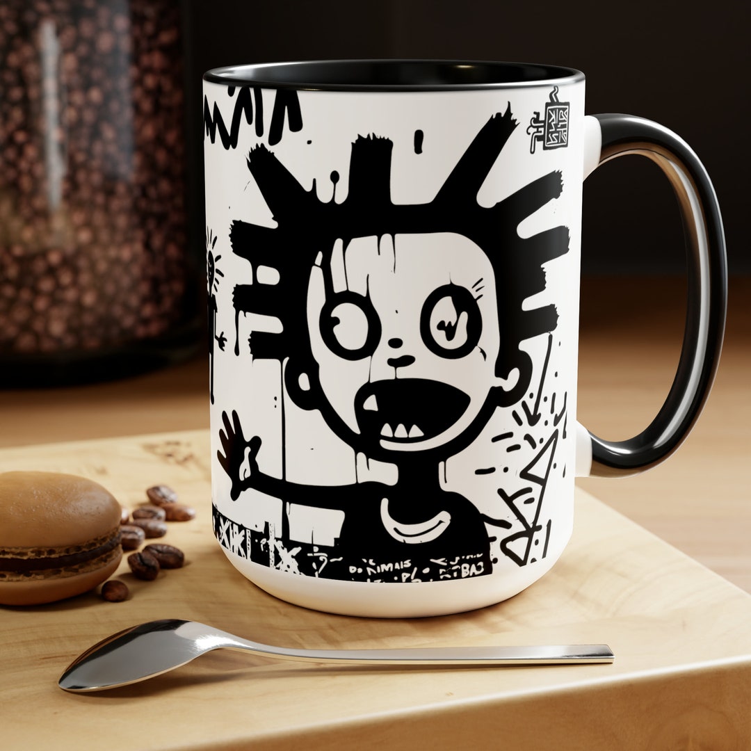 80's Neo Expressionism Mug Series 1, Graffiti Style Mug, Street Art ...