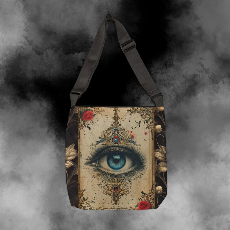 Mystic Eye Tote Bag: Gothic Witchcore Adjustable Shoulder Bag - Etsy