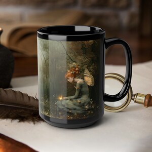 Autumn Fairy Light Mug, Large Mug, Cottage Core Mug, Fairy, Woodland ...