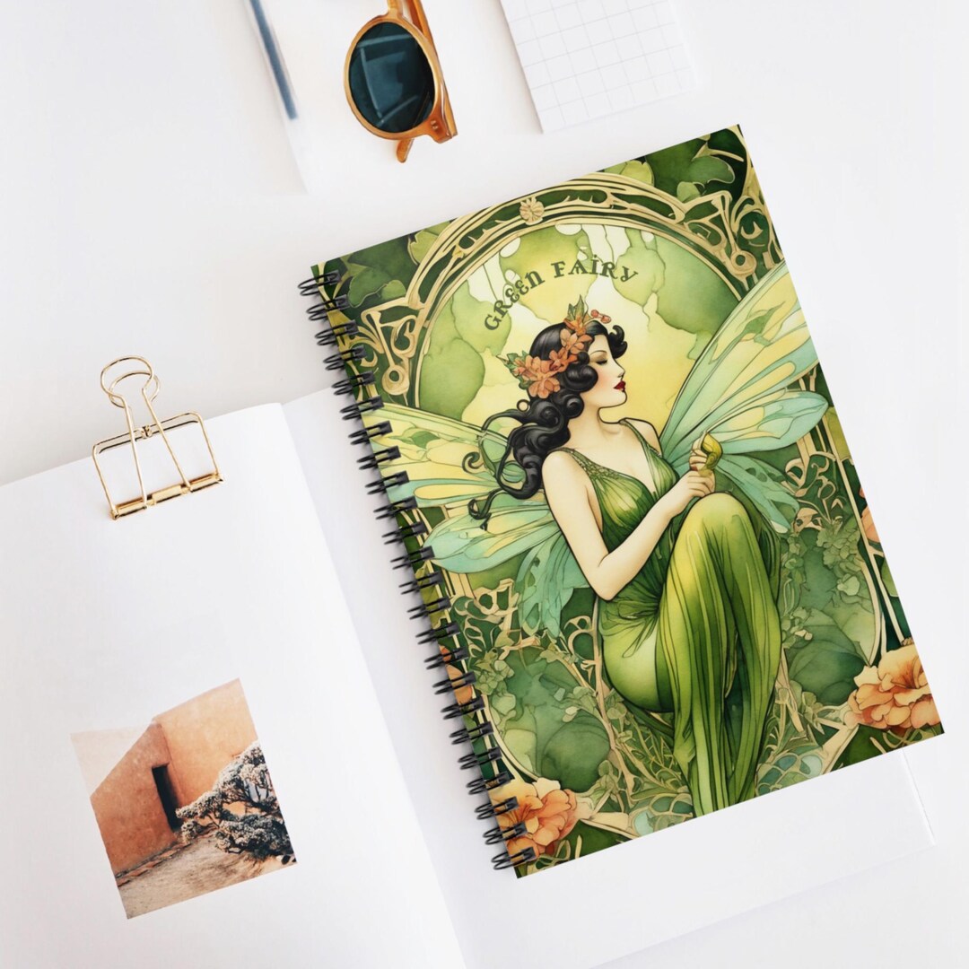 Green Fairy Collection, Notebooks, Journals, Spiral Notebook Ruled Line ...