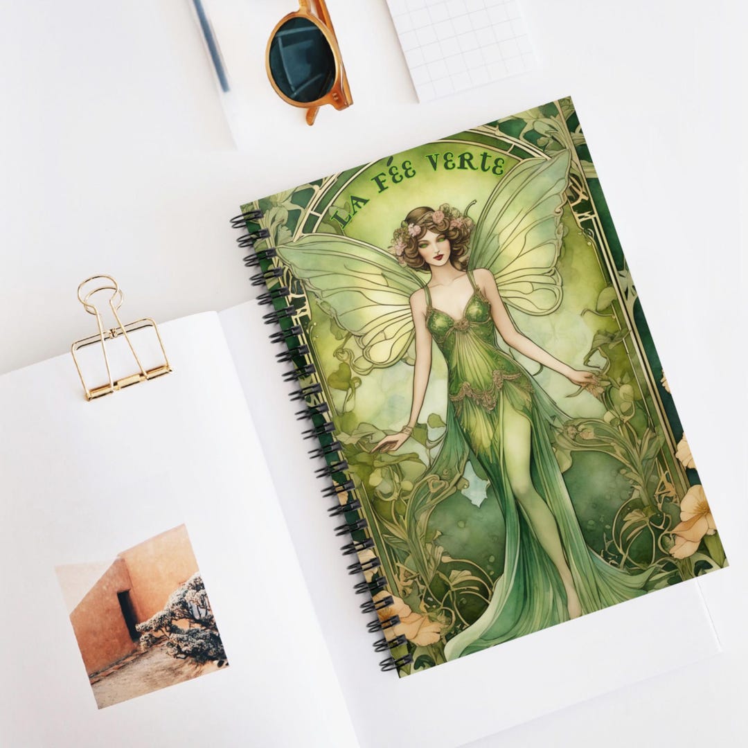Green Fairy Collection, Notebooks, Journals, Spiral Notebook Ruled Line ...