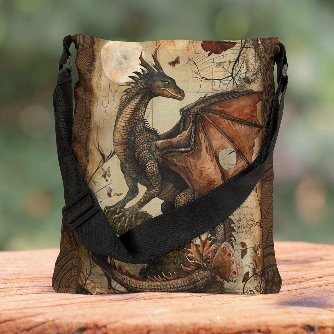 Dragon Collection Tote Bags Adjustable Tote Bag (AOP) All Over Print ...