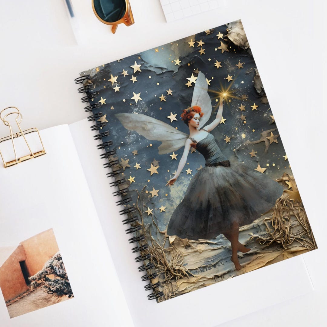 Fairy Core Spiral Notebook: Moonlight Stars, Whimsical Journal - Etsy