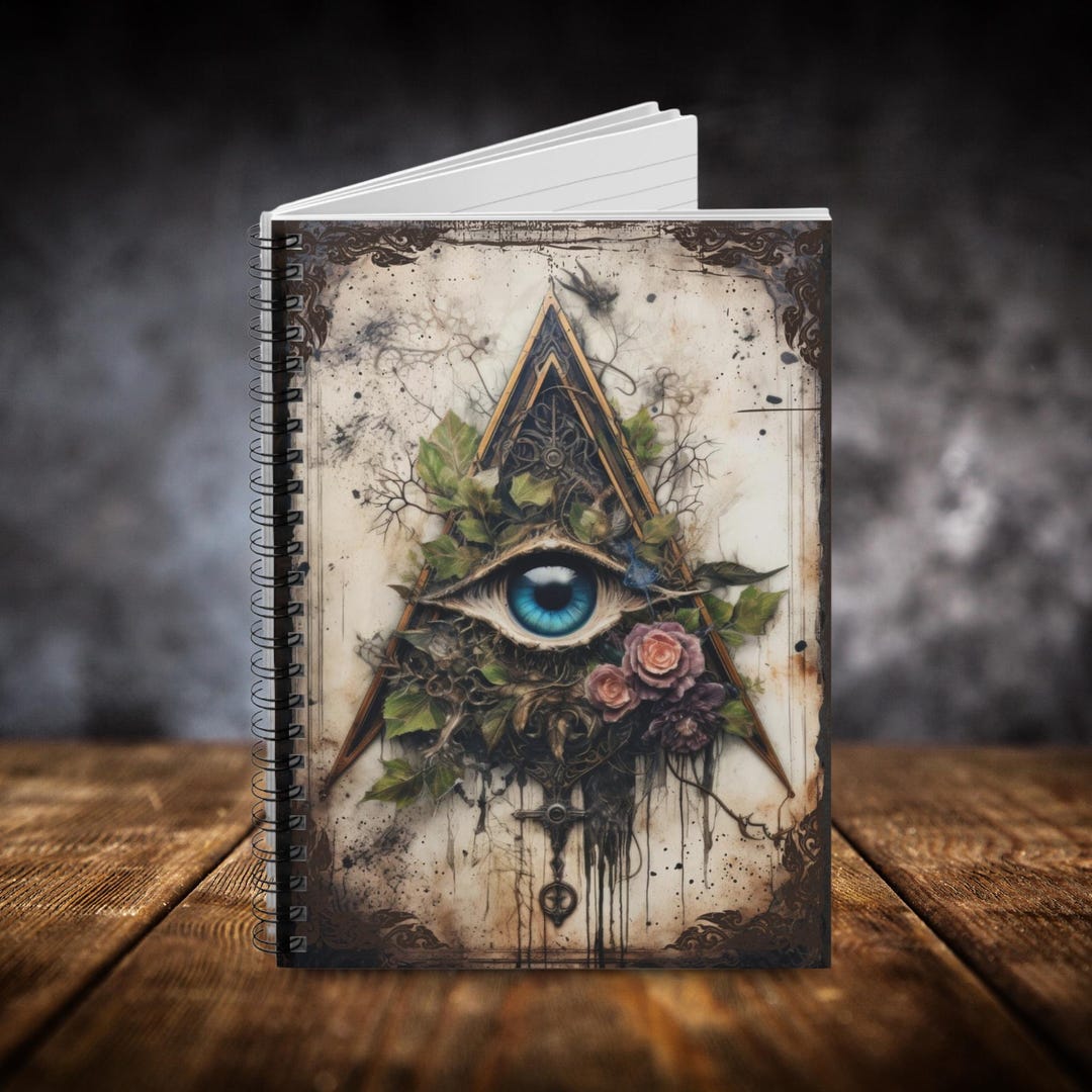 Eye Grimoire Notebook: Witchcore Book of Shadows, Ruled Line - Etsy