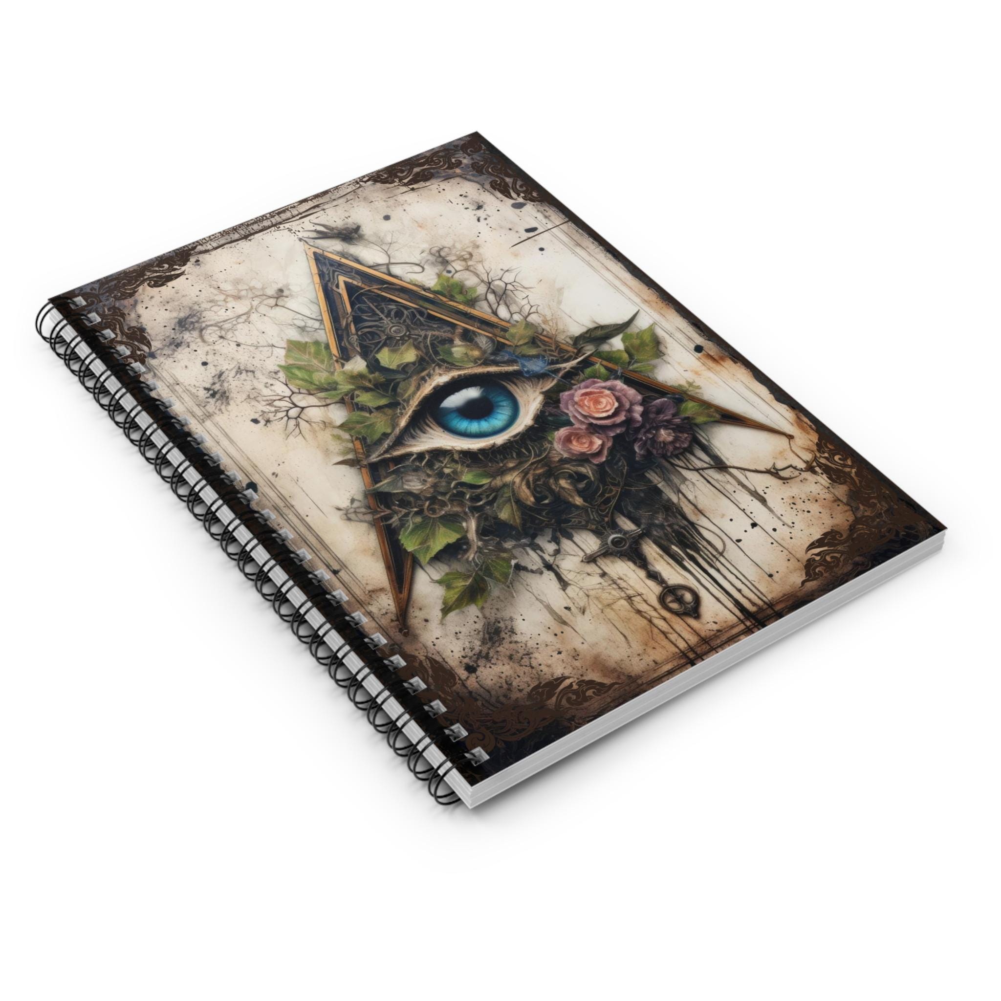 Eye Grimoire Notebook: Witchcore Book of Shadows, Ruled Line - Etsy