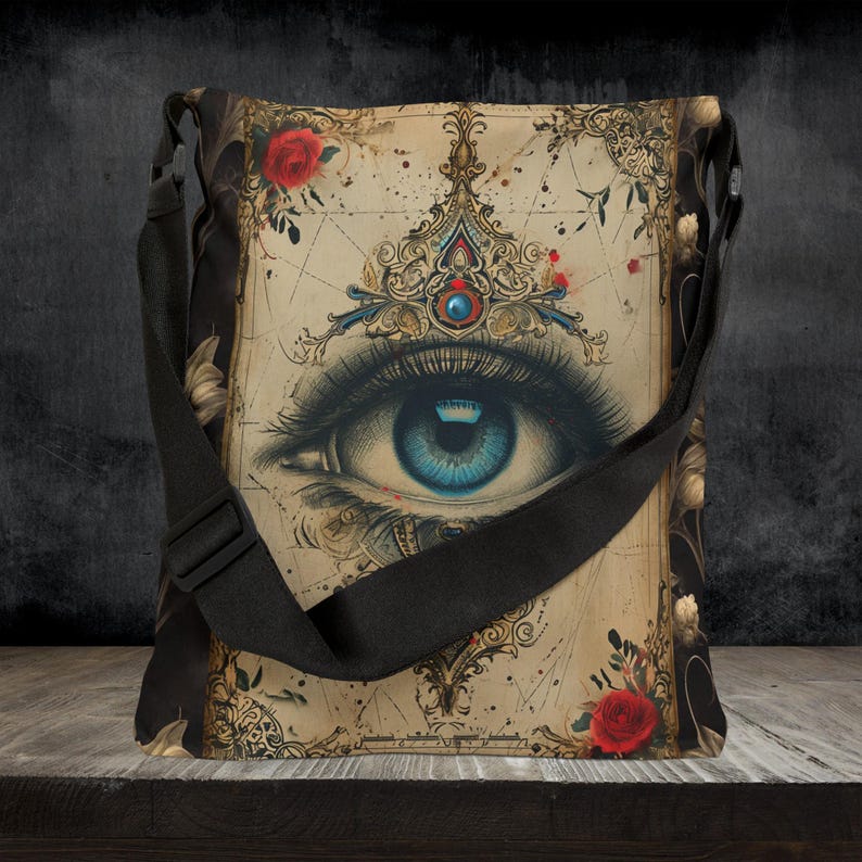 Mystic Eye Tote Bag: Gothic Witchcore Adjustable Shoulder Bag - Etsy