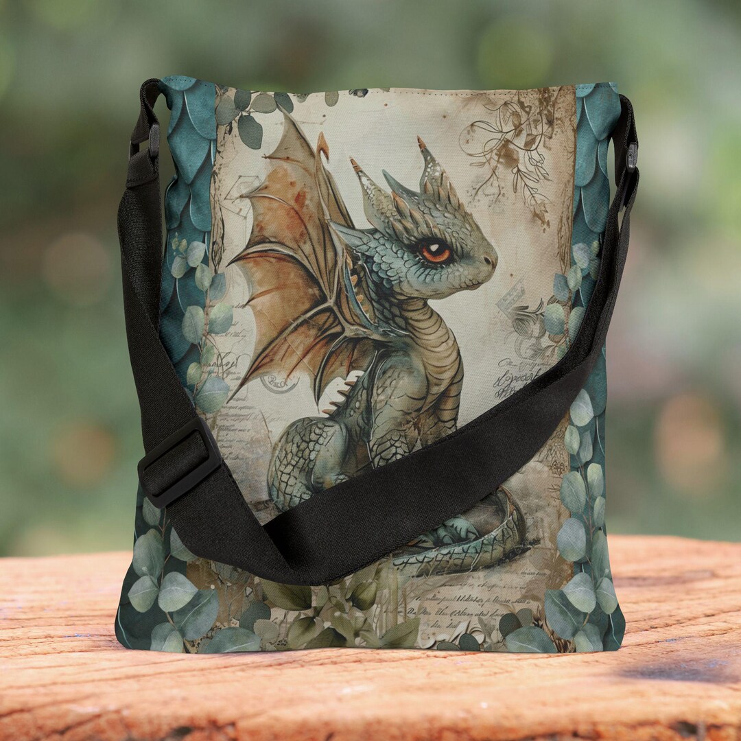 Dragon Collection Tote Bags, Adjustable Tote Bag (AOP) All Over Print ...