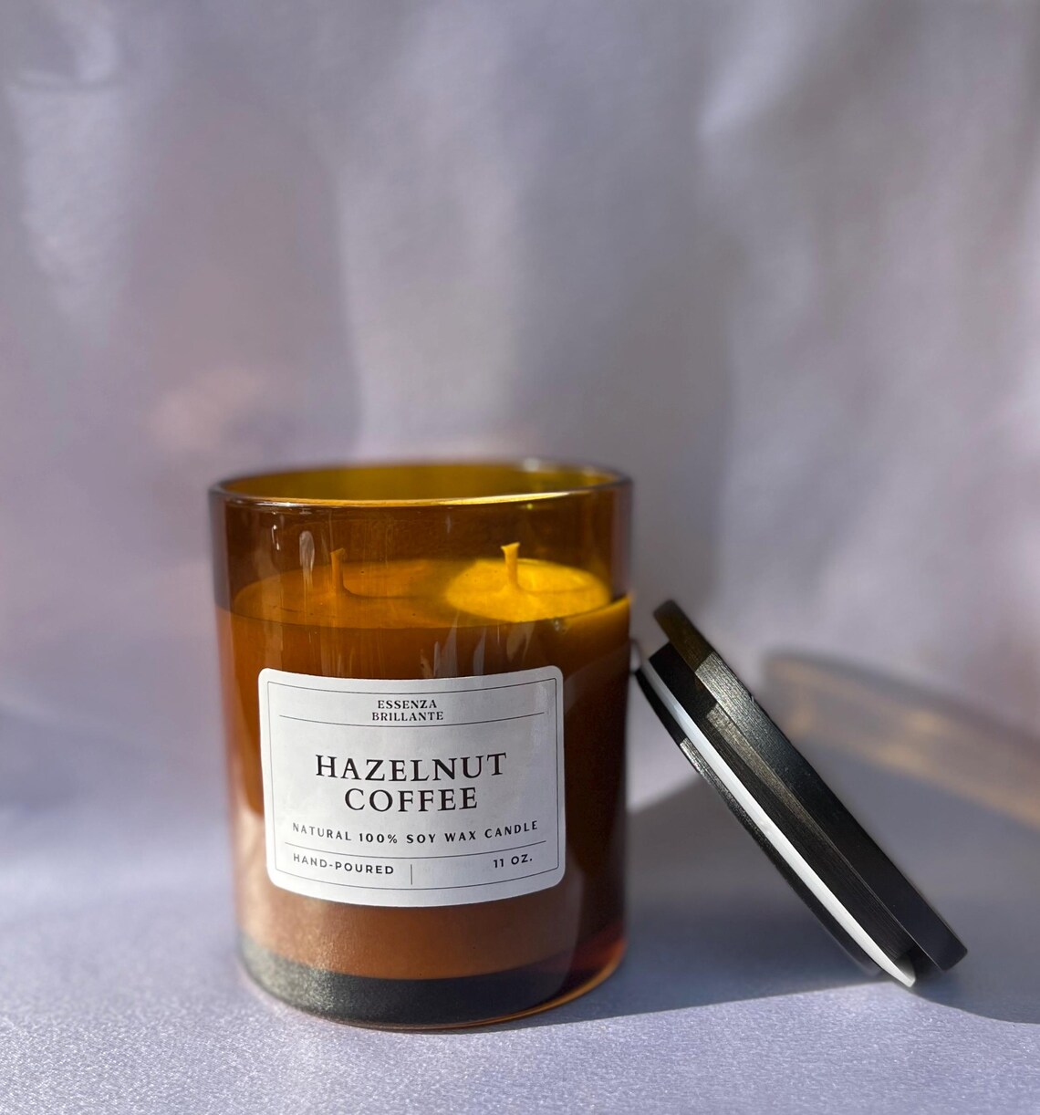 11 Oz Hazelnut Coffee 100% Soy Candle - Etsy