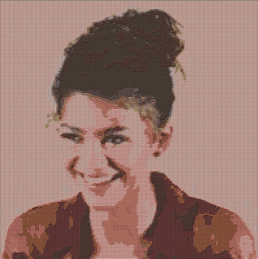 RETRO VINTAGE Pixel Art Collage De 40,000 Photos En Mosaïque ...