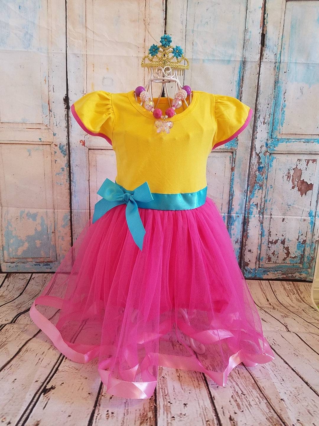 Fancy Nancy Costume With Necklace and Tiara - Etsy