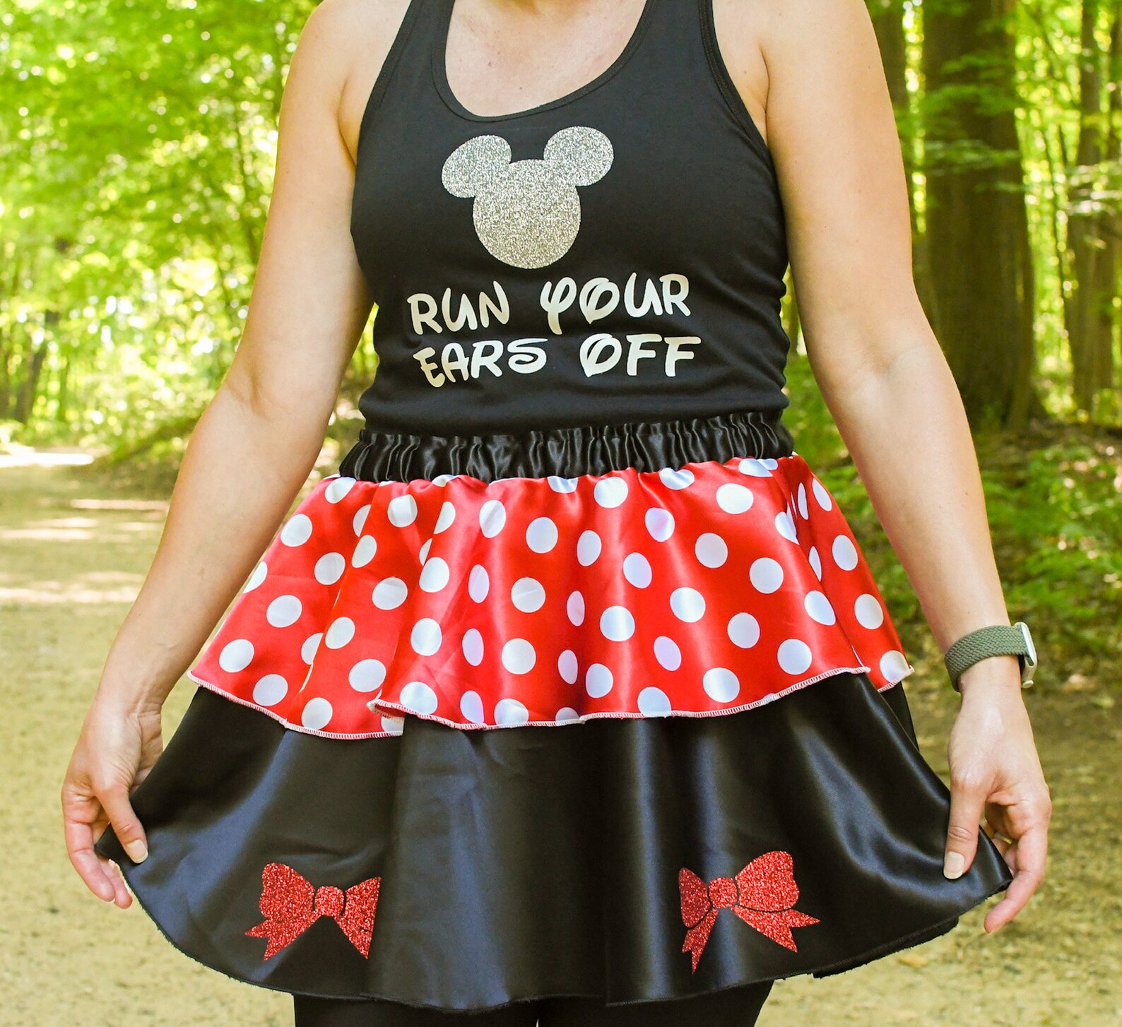 Minnie Mouse Royalty Skirt, Minnie Running Skirt, Running Skirt ...