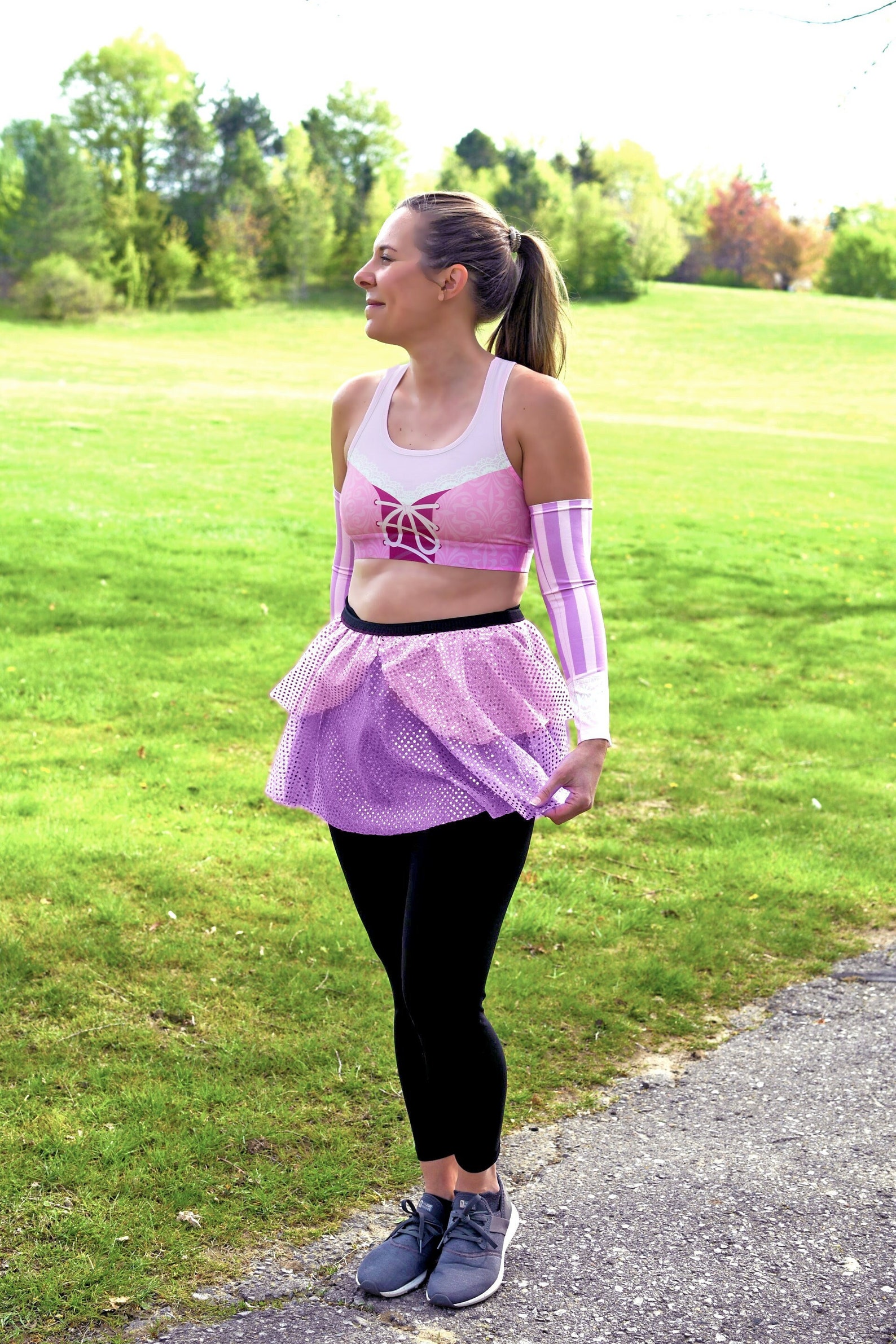 Tangled Rapunzel Running Sports Bra, Rapunzel Sports Bra Costume ...