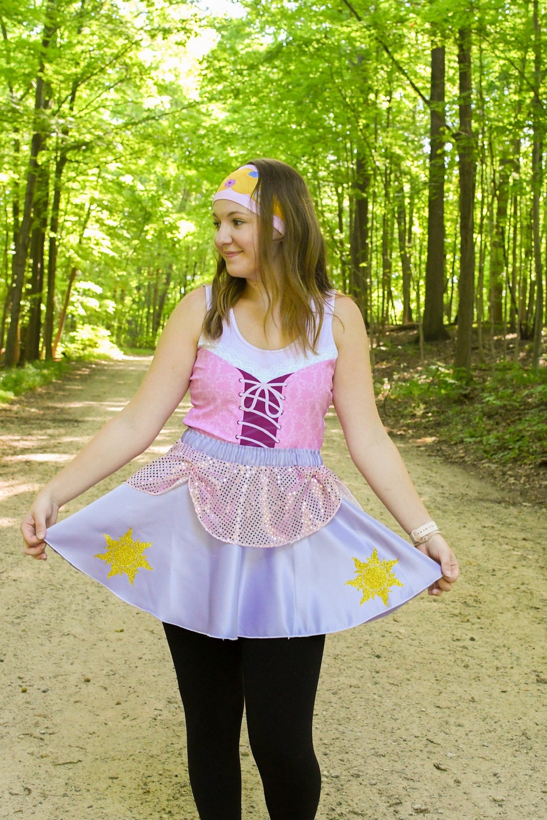Tangled Rapunzel Royalty Skirt, Tangled Running Skirt, Running Skirt ...