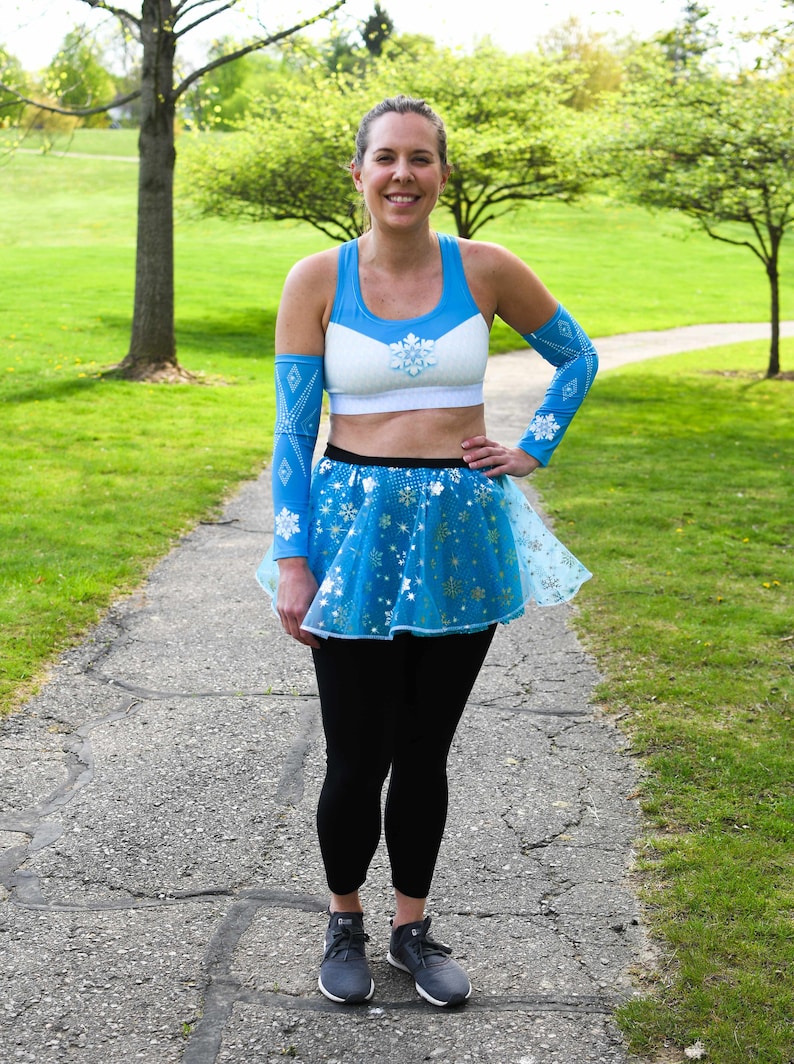 Elsa Running Sports Bra Elsa Frozen Sports Bra Costume - Etsy