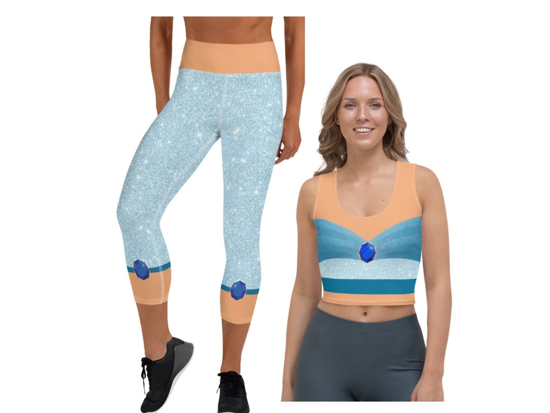 Jasmine Running Costume Jasmine Aladdin Leggings Princess - Etsy