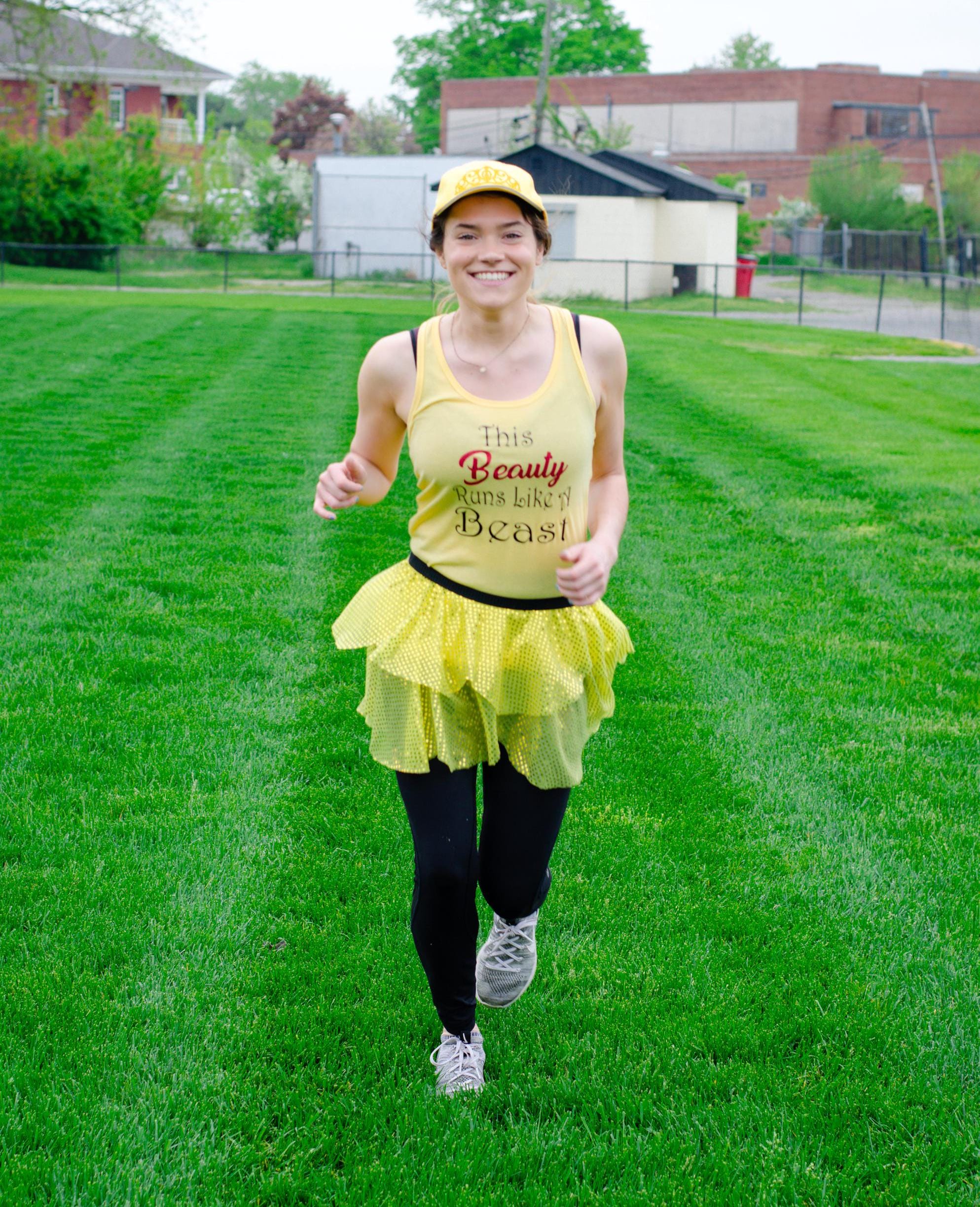 Belle Running Costume, Beauty and the Beast Costume, Fairy Tale Shirt ...